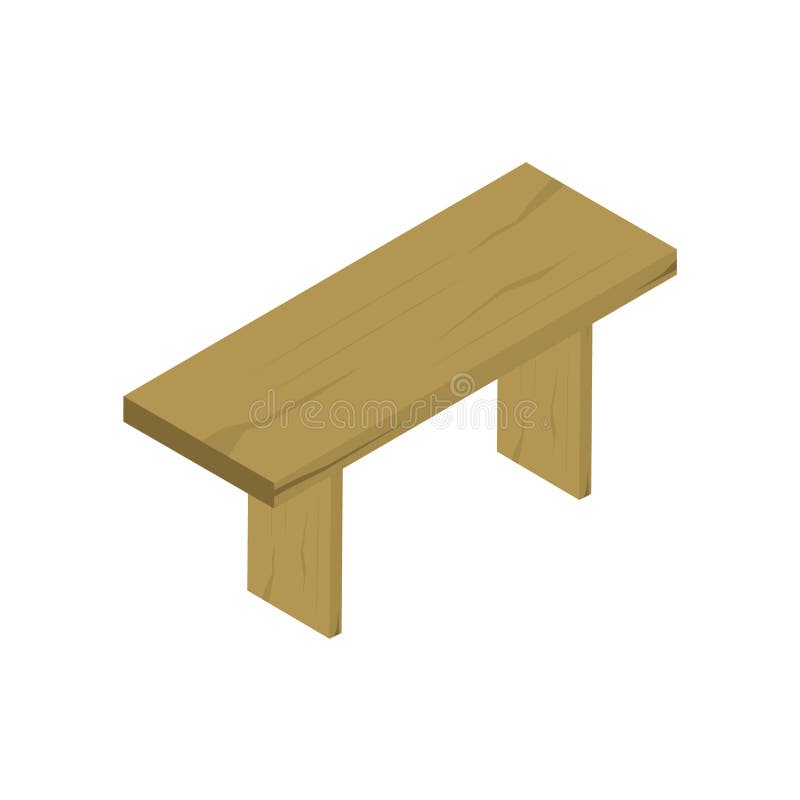 Wooden Stool. Vector Illustration Decorative Design Stock Vector ...