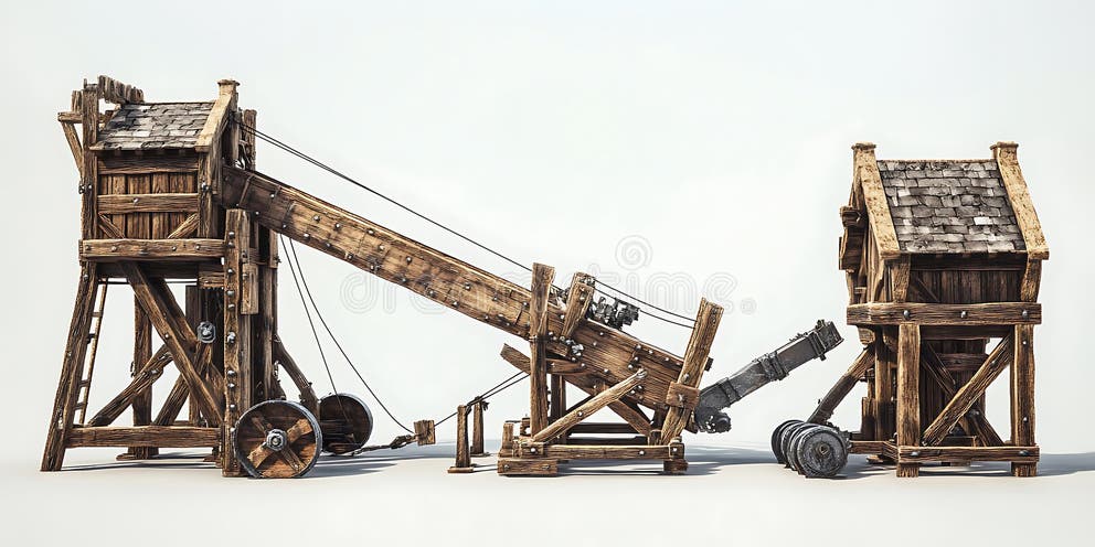 Wooden Structure Model Miniature Architecture Stock Illustration ...