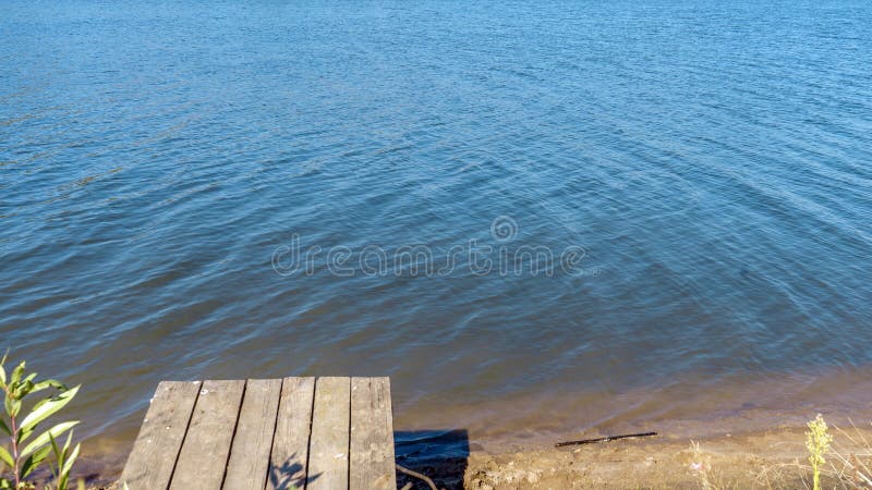 The Wooden Structure of the Small River Platform Stock Photo - Image of ...