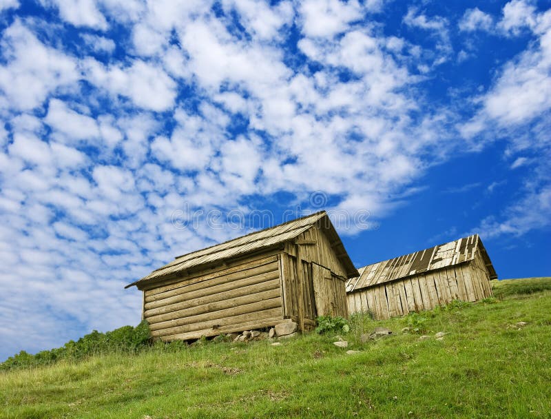 Wooden structures stock photo. Image of house, grass - 12033492