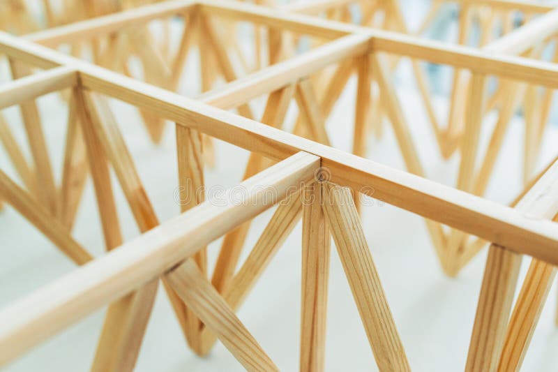 Wooden Structures in Architecture Stock Image - Image of architecture ...
