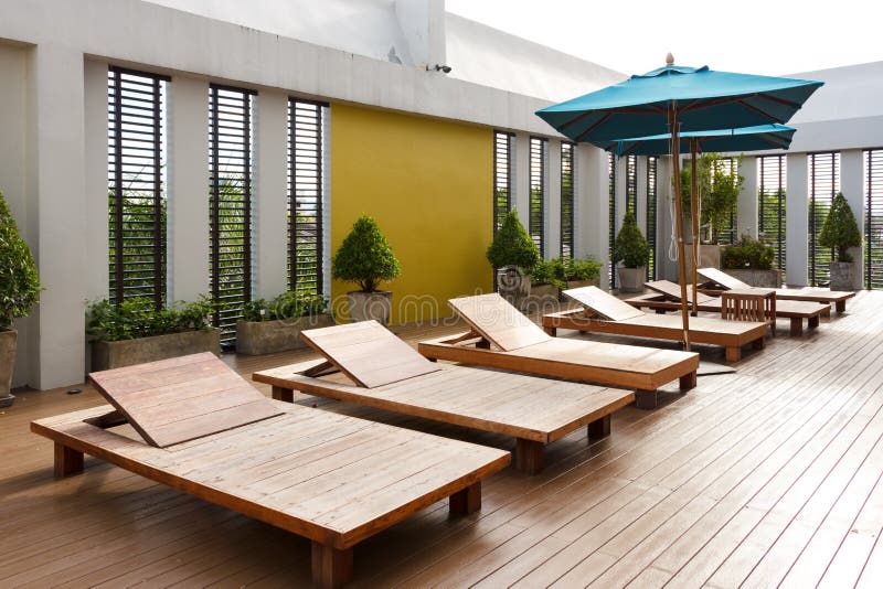 Sunbeds inside stock image. Image of heat, color, bright - 30336099