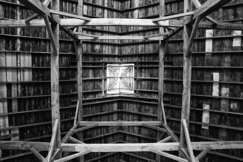 Wooden Support Beams stock photo. Image of white, supports - 11234196