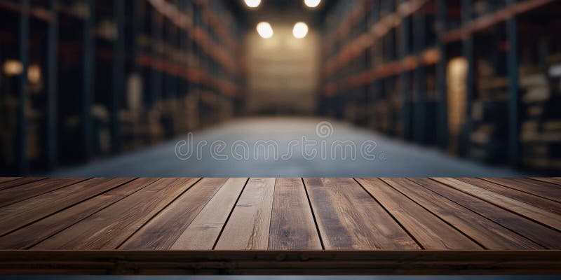 Wooden Surface in Warehouse and Storage with Vintage Theme Background ...