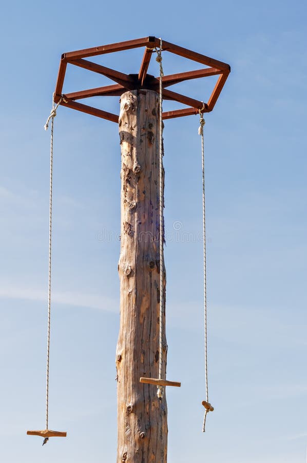 Wooden swing stock image. Image of handmade, enjoyment - 44807285