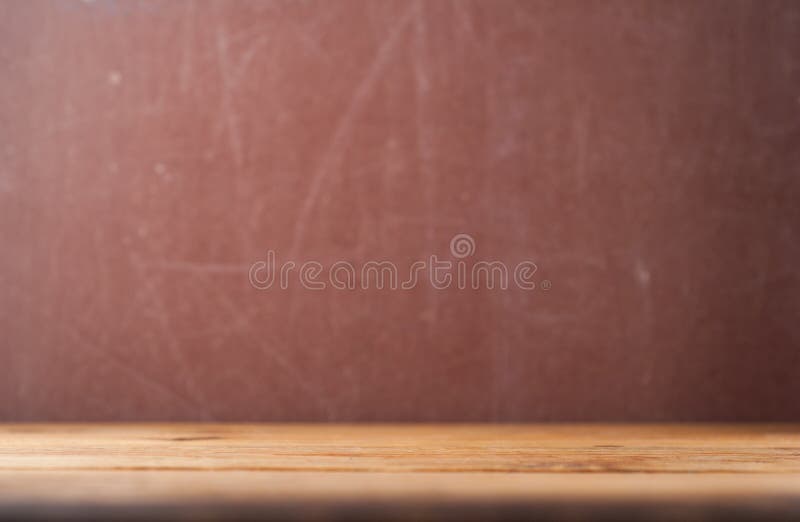 Wooden Table for Advertising Products, Stock Image - Image of ...