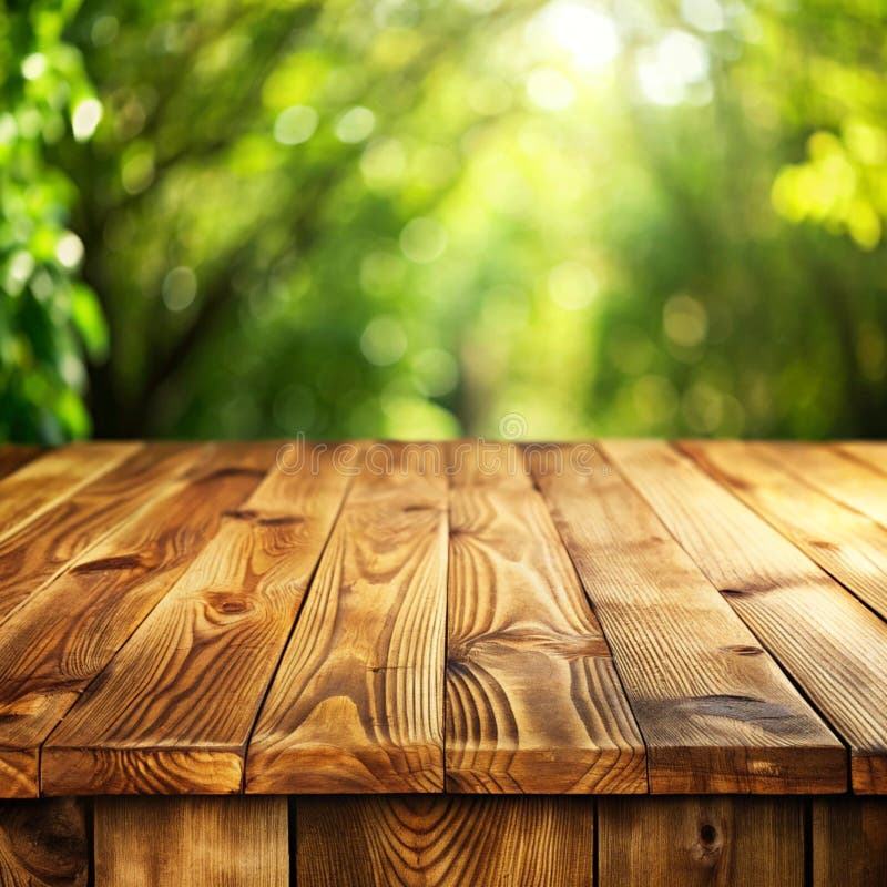 Wooden Table Background for Design Stock Illustration - Illustration of ...