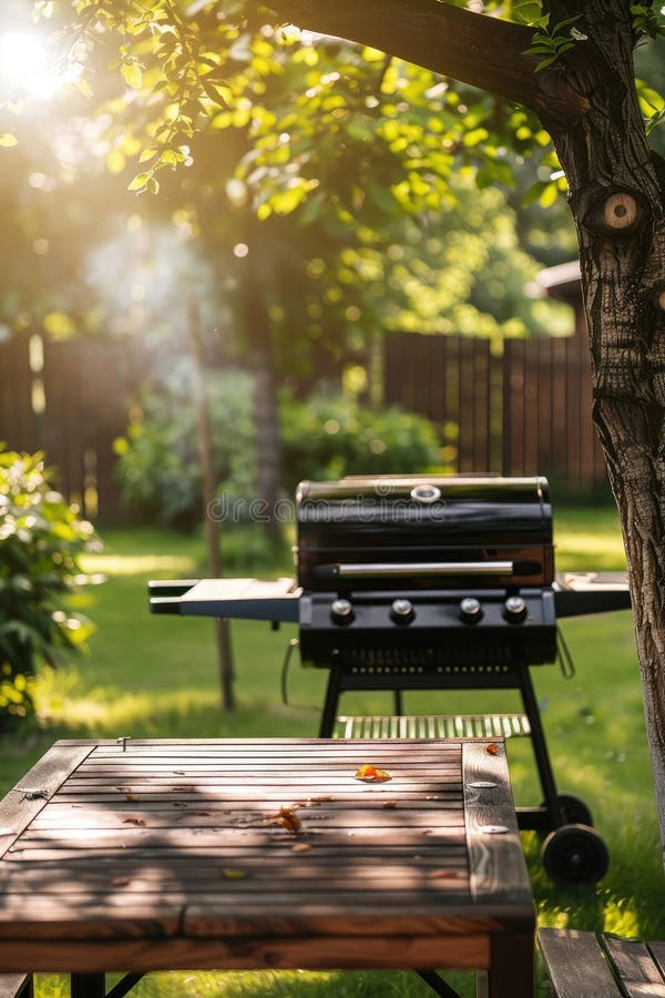 Barbecue in nature stock image. Image of green, barbeque - 43528359