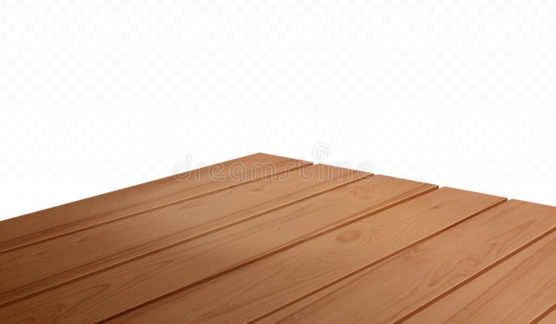 Wooden Table Corner. Realistic Desk Wood Surface Angle Perspective Side ...