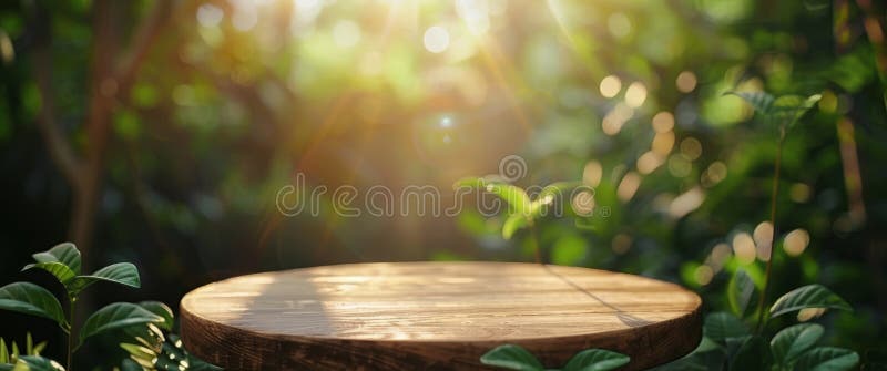 Wooden Table in Forest stock photo. Image of wilderness - 310840016