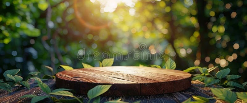 Wooden Table in Forest stock image. Image of landscape - 310849879