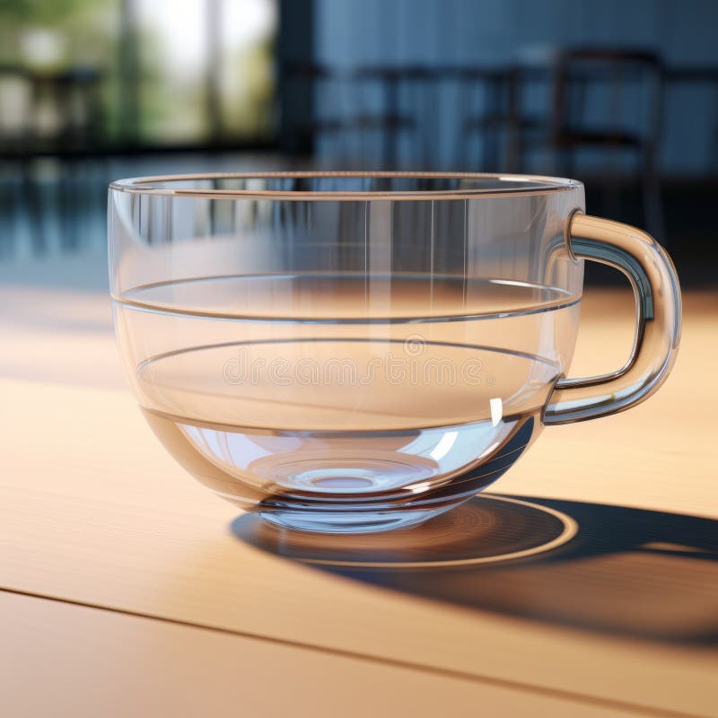 High-quality Glass Cup 3d Model with Ar Support Stock Illustration ...