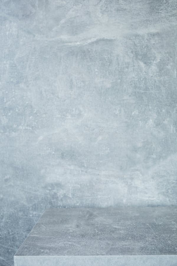 Wooden Table and Grey Wall Background Stock Image - Image of gray, book ...