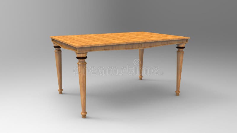 Wooden Table stock illustration. Illustration of wooden - 58987647