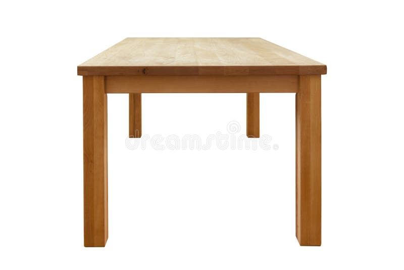 Wooden table isolated stock photo. Image of household - 95016354