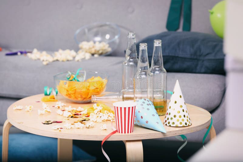 Mess after party stock image. Image of copy, background - 22790563