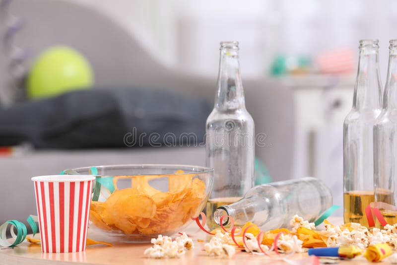 Mess after party stock image. Image of copy, background - 22790563