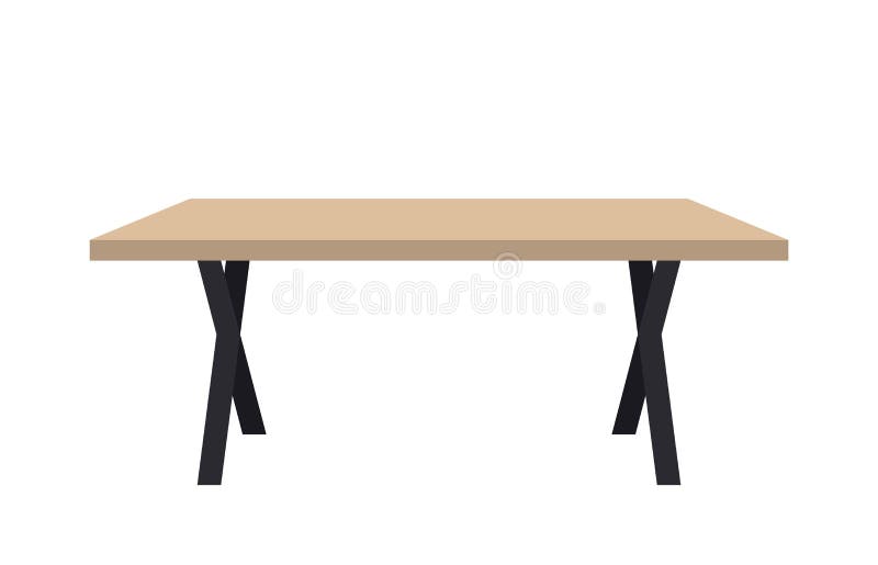 Wooden Table. Rectangular Shaped Table. Template Design for ...