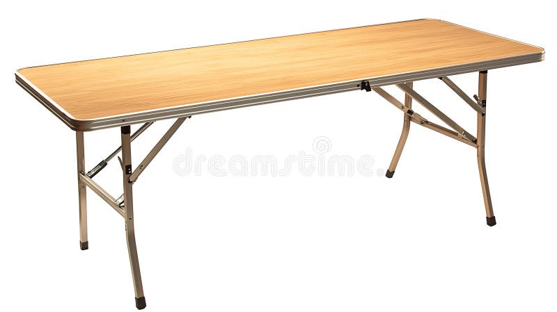 A Wooden Table with a Silver Frame Stock Photo - Image of chair, brown ...