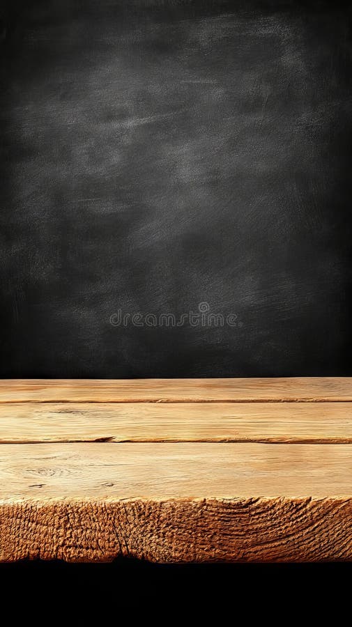 Wooden Table Surface on a Gray Backdrop Drawing Stock Image - Image of ...