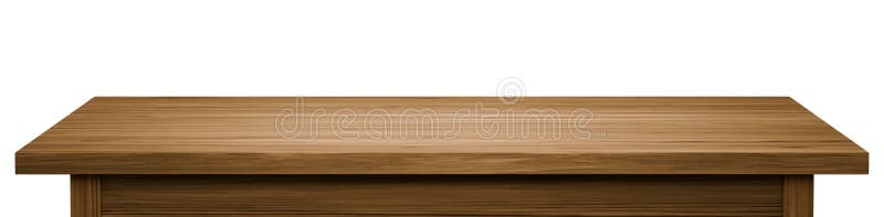 Wooden Table Template, Mock-up for Product Display. 3D Illustration ...