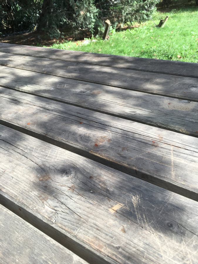 Wooden table unit stock photo. Image of cement, construction - 94319474