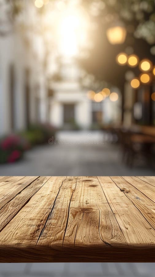 Wooden Table on White Interior Background Perfect for Product Display ...
