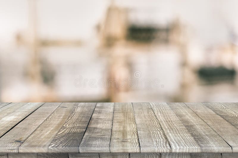 Wooden Table Surface Perspective Perspective Wooden Table On Top Over