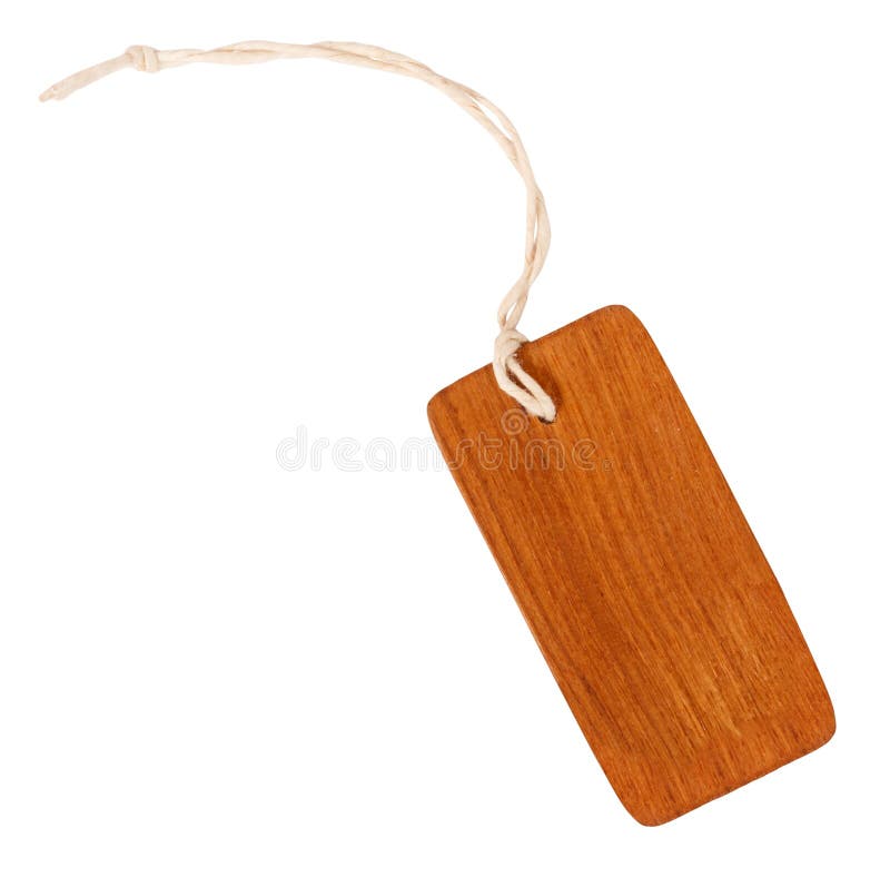 Wooden tag isolated stock photo. Image of white, empty - 22559992