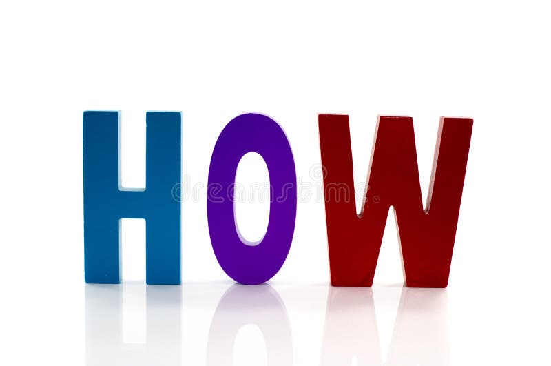 Wooden text letters how stock image. Image of decision - 29027585