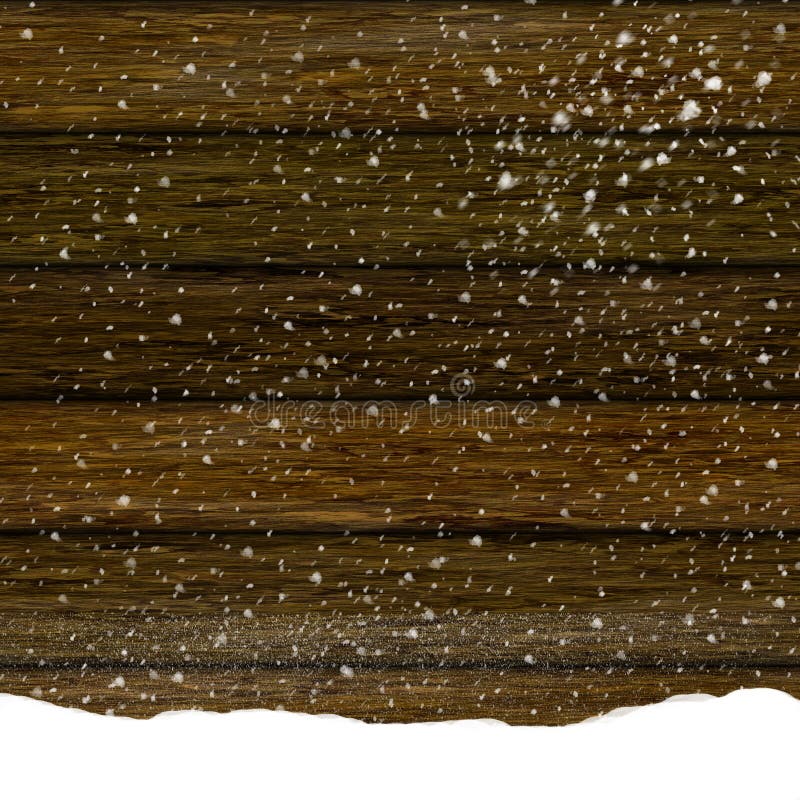 Wooden Texture Background in Snow Stock Photo - Image of pattern ...