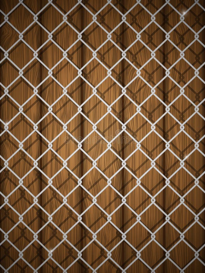 Wooden Texture with Chain Fence. Stock Vector - Illustration of floor ...
