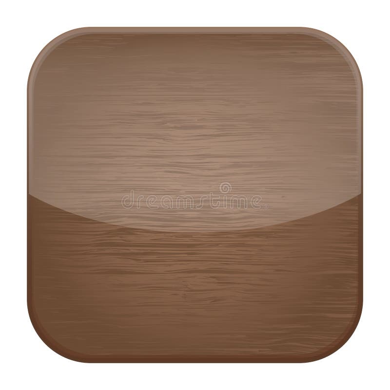 Wooden Texture. Square Icon Stock Vector - Illustration of wood, vector ...