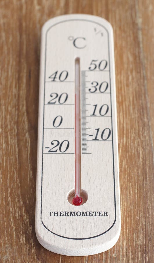 Wooden Thermometer stock image. Image of degree, temperature - 31746197
