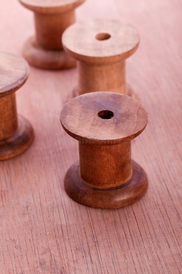 Wooden thread reel stock photo. Image of craft, wooden - 30541260
