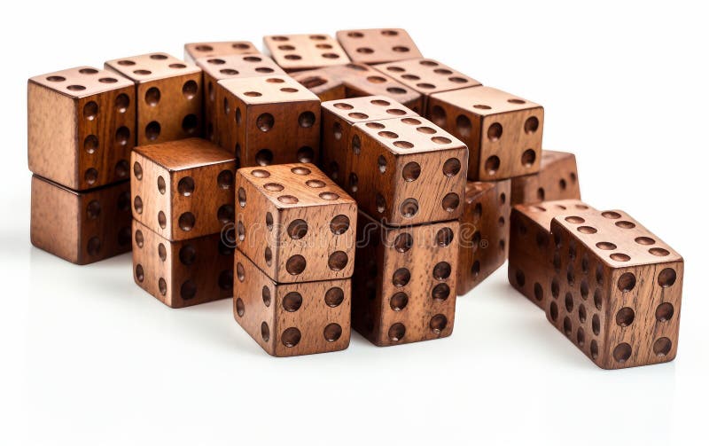 Wooden Tile Holder Kit on White Background Stock Illustration ...