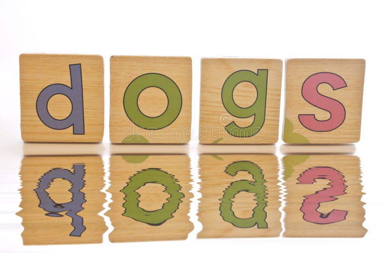 Wooden Tiles - Spelling DOGS Stock Image - Image of green, copy: 15916309