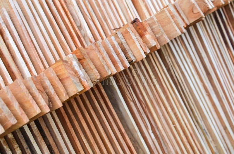 Wooden Timber Used for Construction Stock Image - Image of plank ...