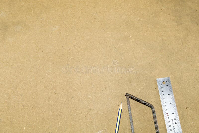 Wooden Tools with MDF Wooden Background Stock Photo - Image of ...