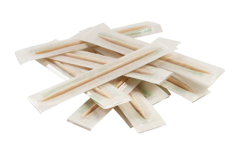Wooden Toothpicks In A Package Stock Photo - Image of white, sparse ...