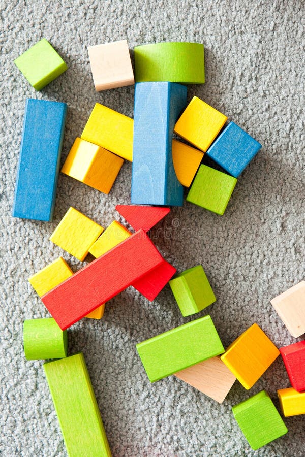 Wooden toy blocks stock image. Image of playground, build - 11288135