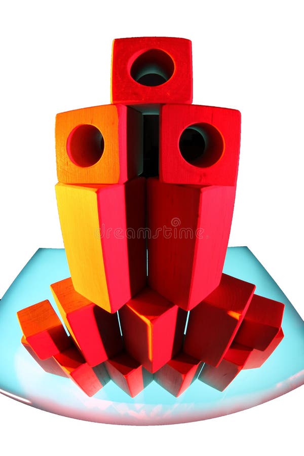 Wood Toy Bricks in Colored Light Stock Image - Image of colour, wood ...
