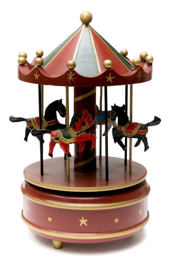 Wooden toy carousel stock image. Image of carousel, games - 6863325