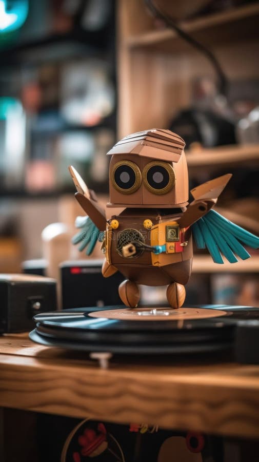 A Wooden Toy Sitting on Top of a Wooden Table. Generative AI Image ...