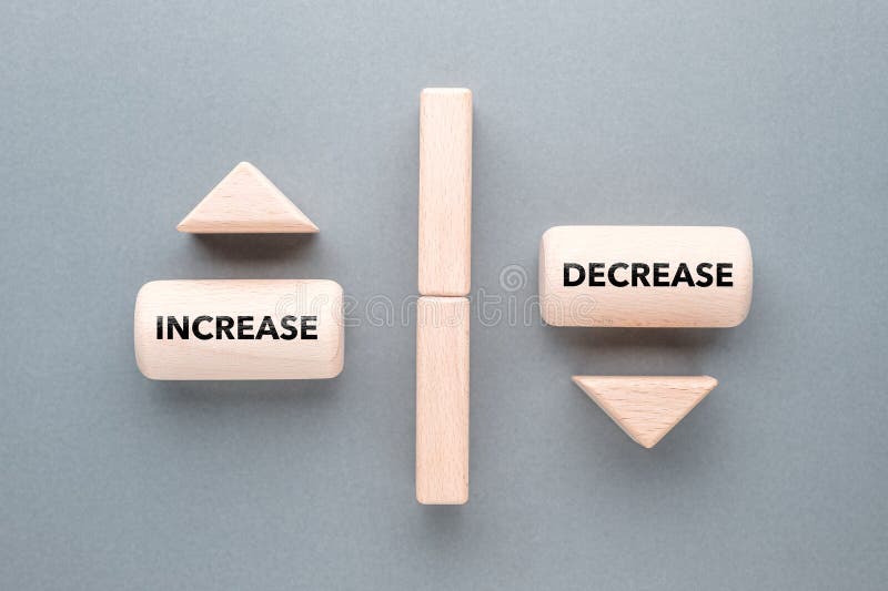 Increase and Decrease, Business Analysis Stock Photo - Image of ...