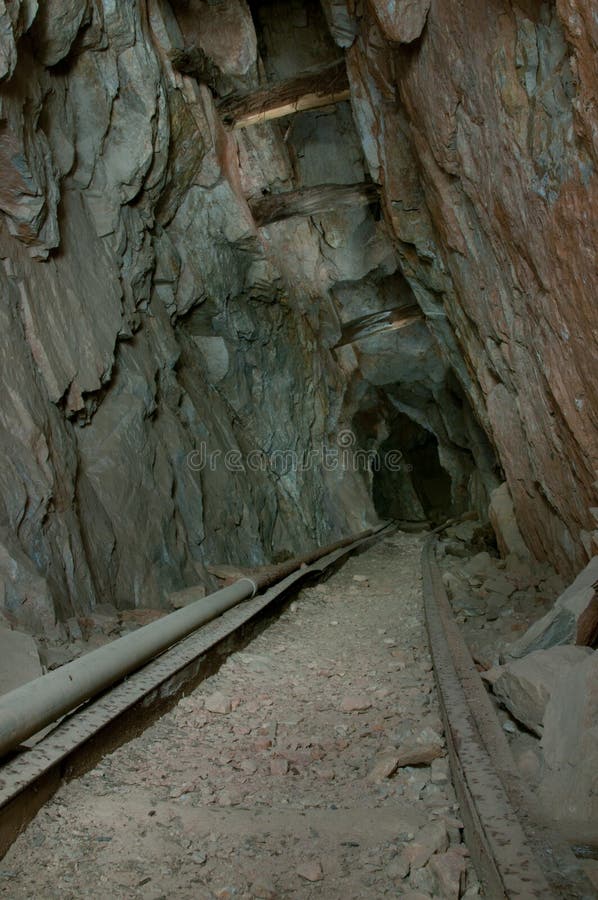 Wooden Tracks In Old Mine Picture. Image: 24566596