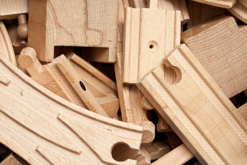 Wooden train tracks stock photo. Image of straight, abstract - 17031674