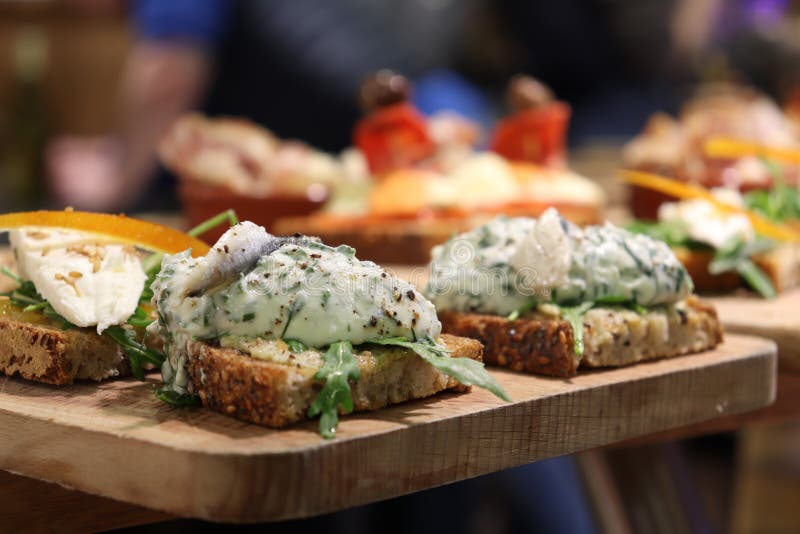 Tray of cheese tapas stock photo. Image of plate, celebration - 108671980