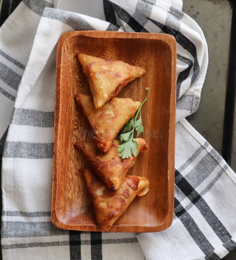 Fried Samosas stock image. Image of closeup, chillies - 108572405