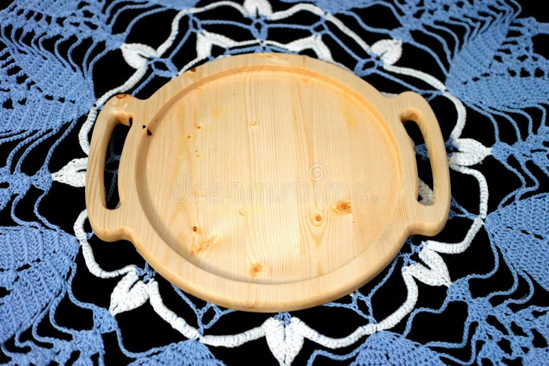 The Wooden Tray is Made on a Milling Machine Stock Photo - Image of ...